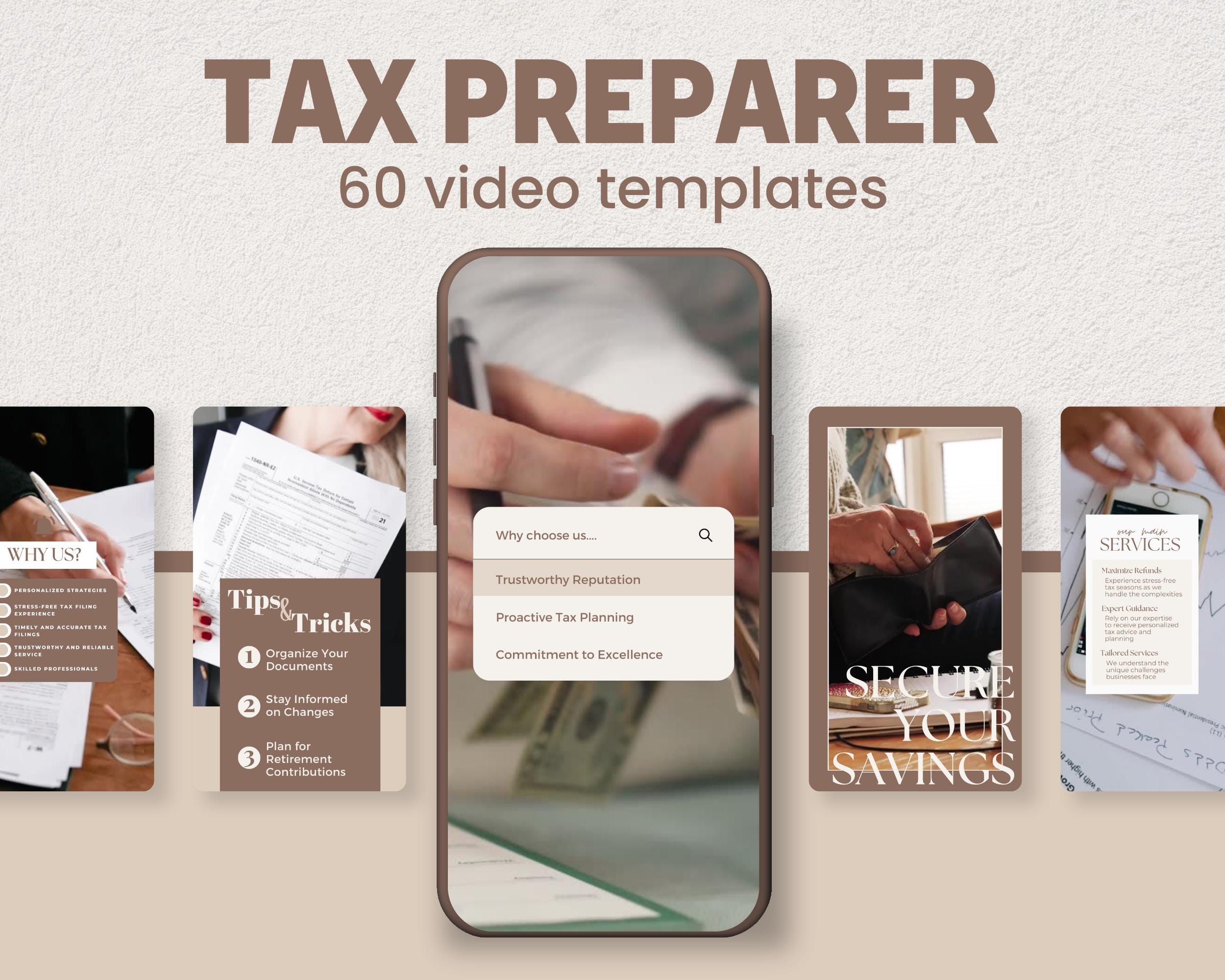 Tax Prep Instagram Reels & Tiktok Videos: Accountant Social Media ...