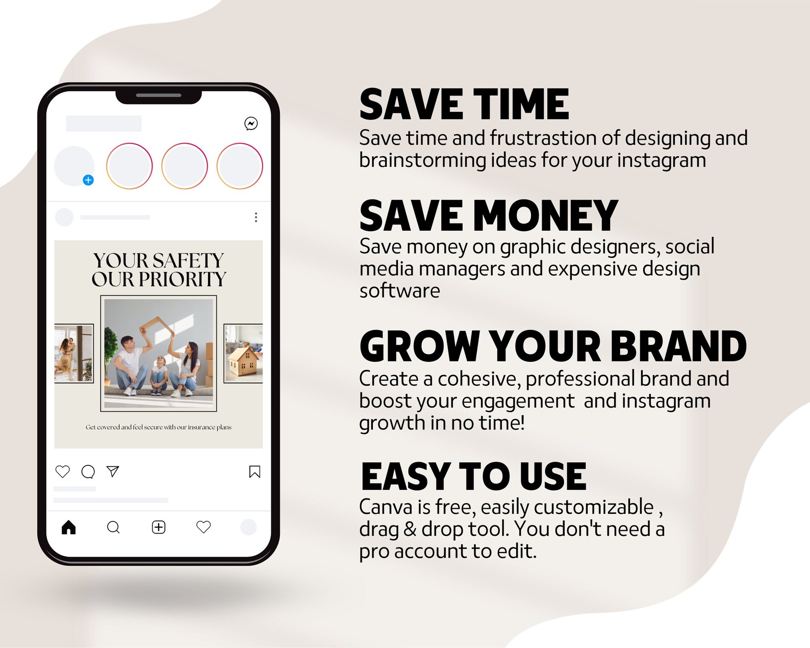 Insurance Agent Marketing, Life Insurance Instagram Template, Insurance ...