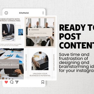Business Consultant Instagram Post Template, Editable Social Media ...