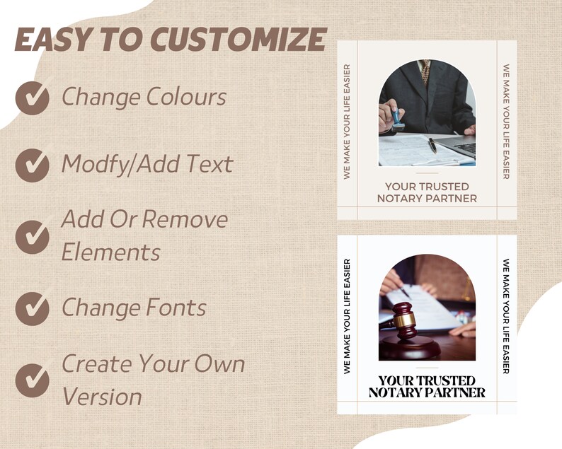 Notary Marketing Notary Social Media Notary Instagram - Etsy