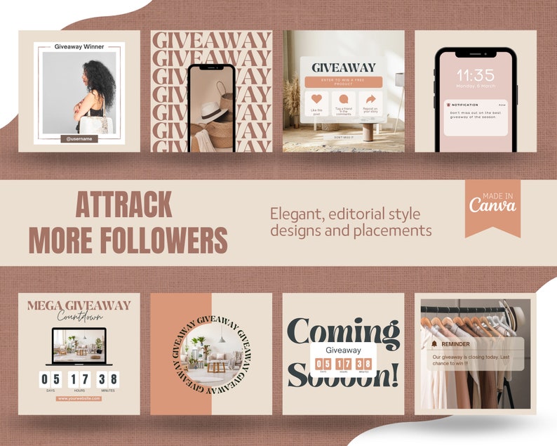 Instagram Giveaway Template, Giveaway Instagram, Instagram Giveaway ...