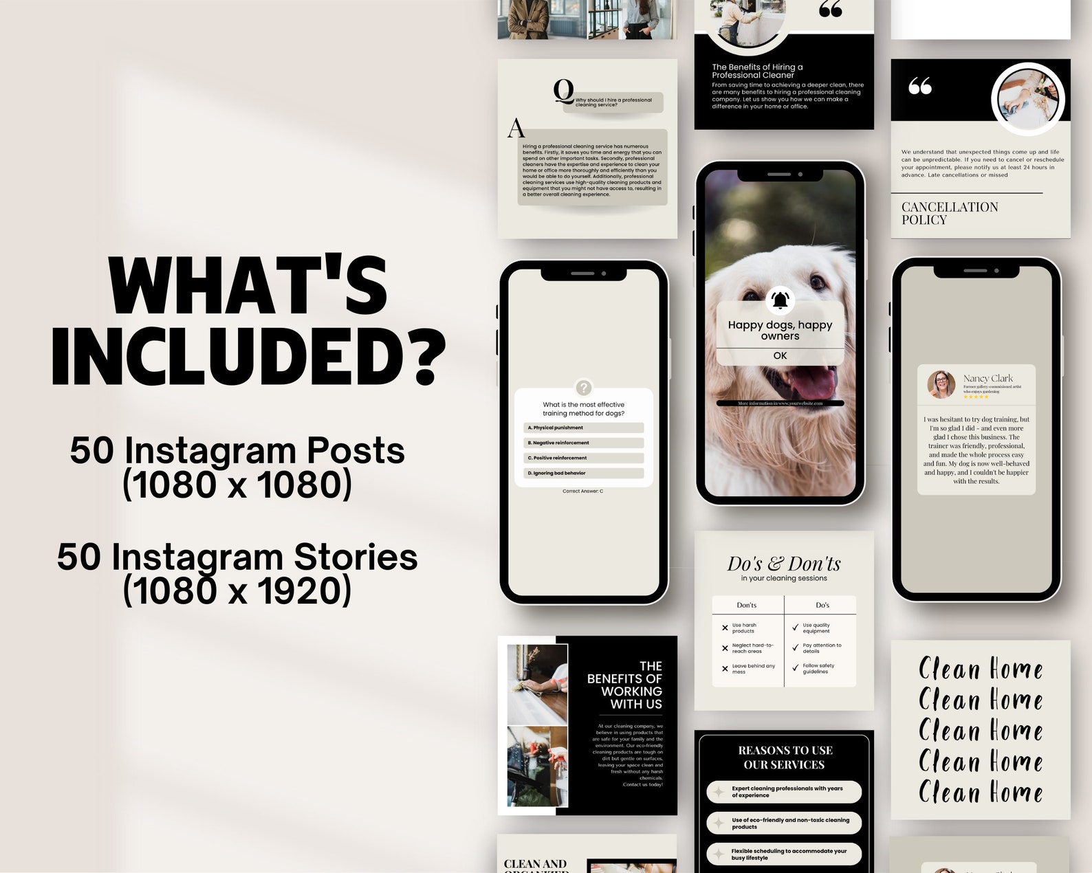 Editable Dog Training Business Template, Dog Training Instagram Post ...