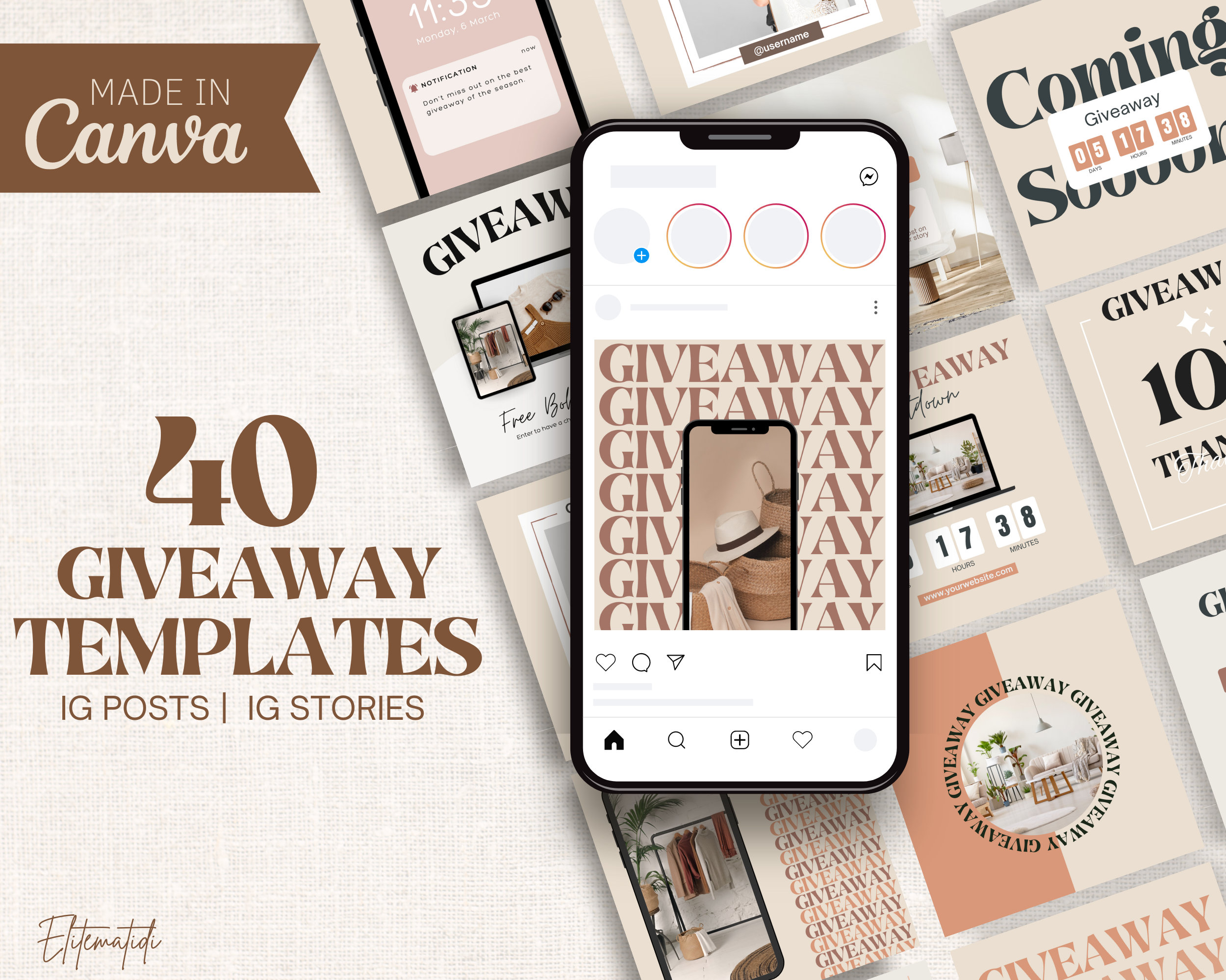 Instagram Giveaway Template, Giveaway Instagram, Instagram Giveaway ...