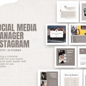 Social Media Manager Instagram Template, Editable Social Media ...