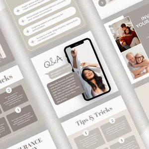 Life Insurance Instagram Post Template, Social Media Marketing Template ...