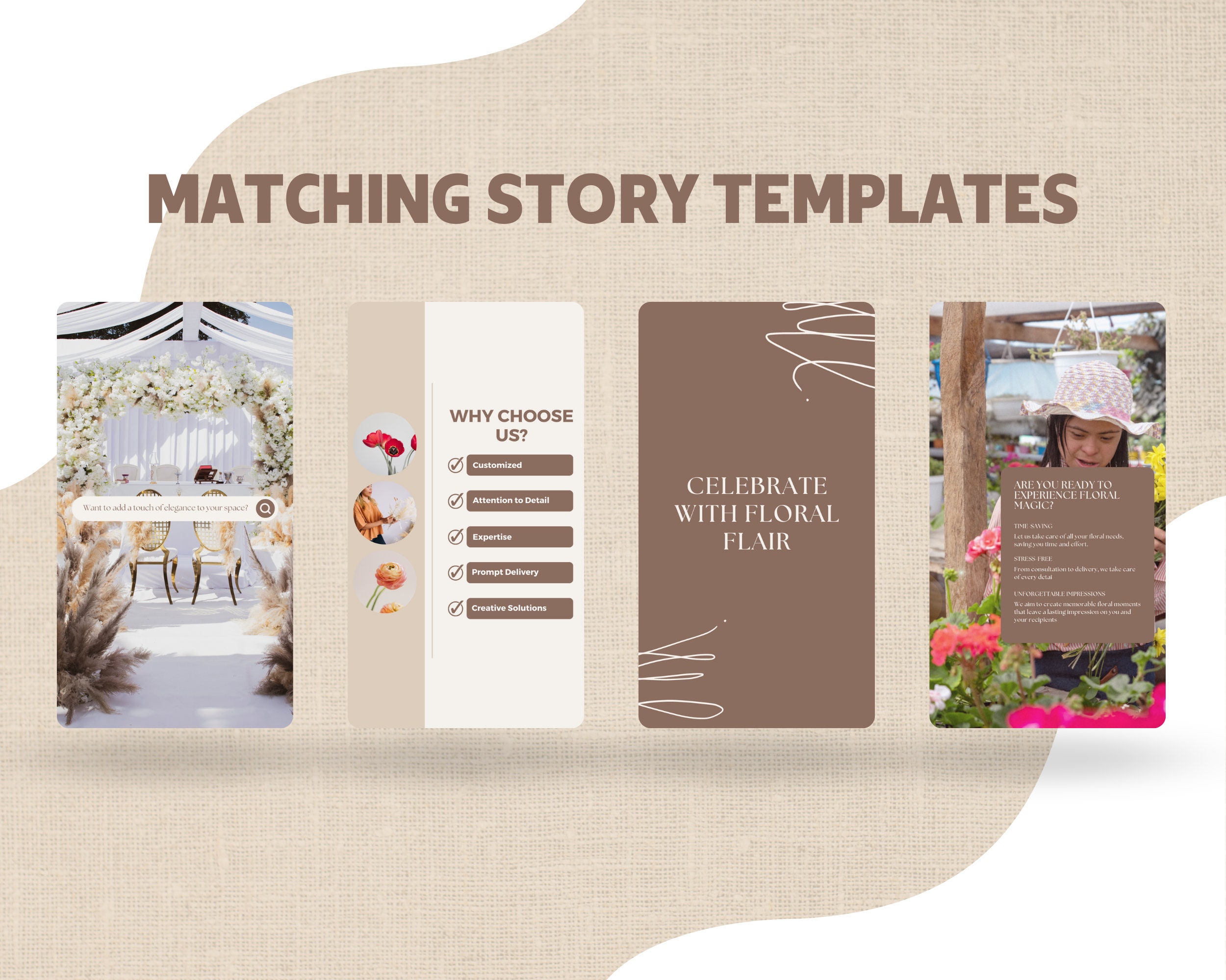 Florist Instagram Post Template, Social Media Marketing Template for ...