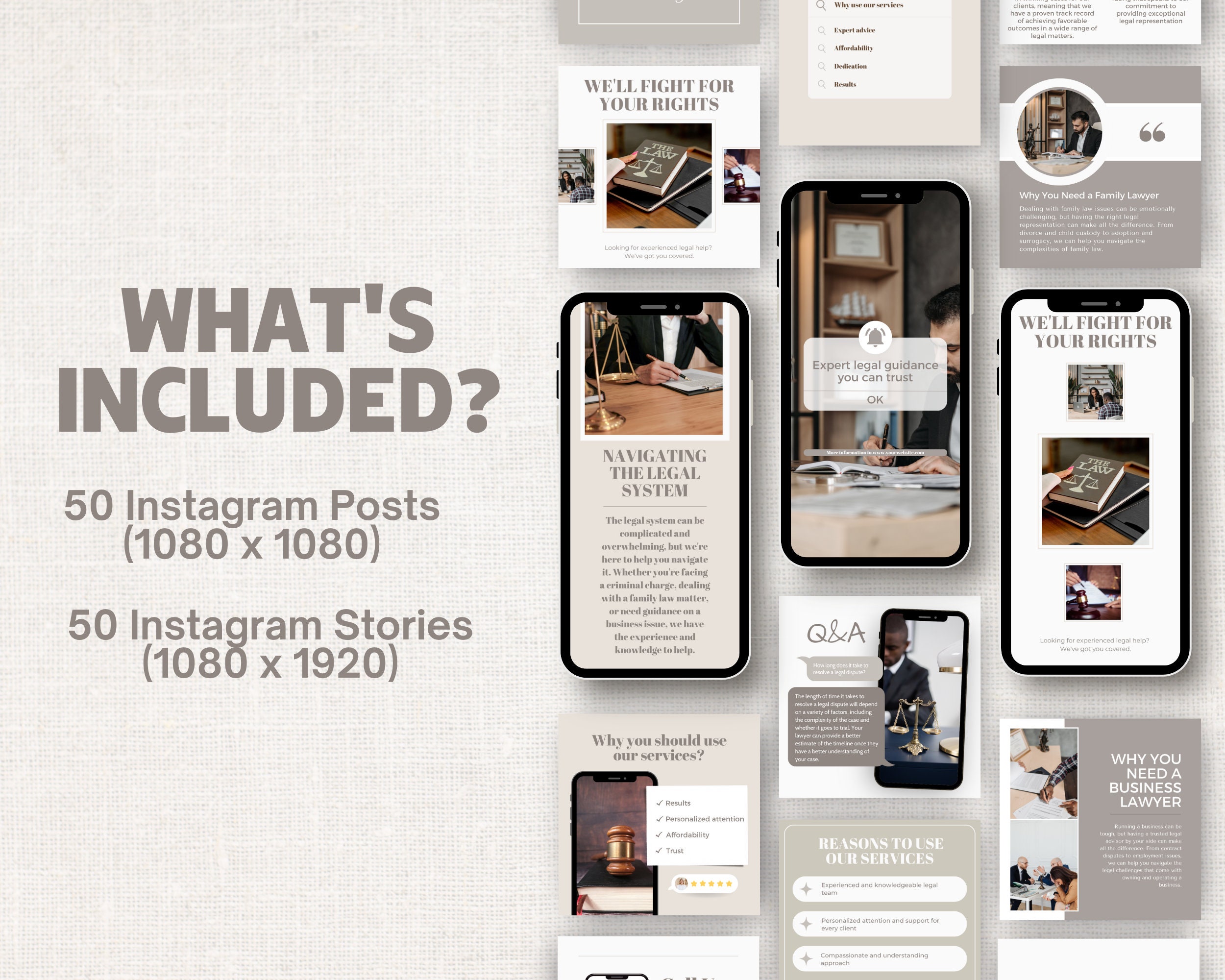Editable Law Firm Marketing Template,attorney Instagram Post Template ...