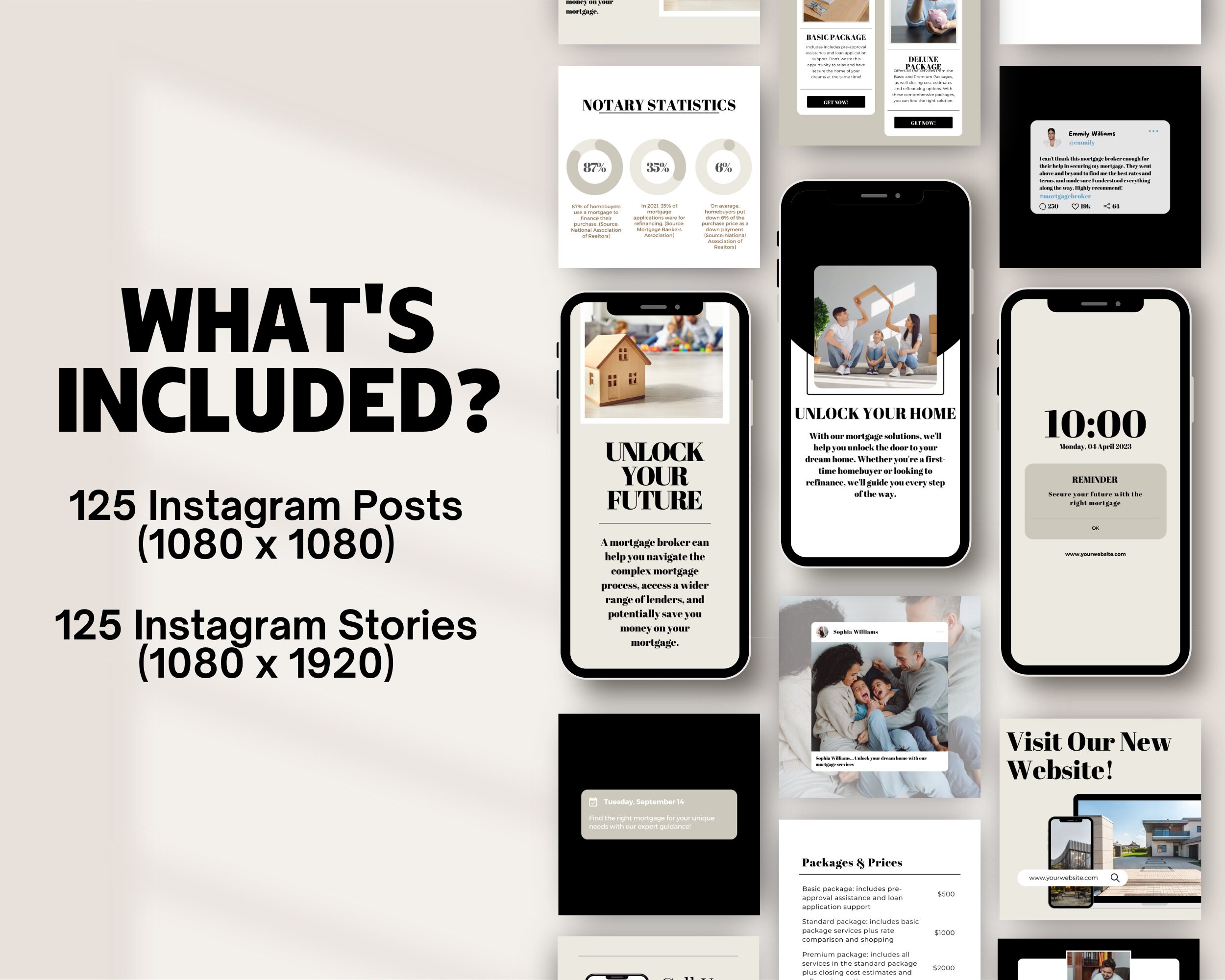 Mortgage Broker Instagram Post Template, Editable Social Media Posts ...