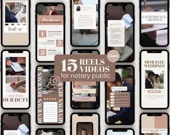 30 Notary Reels Video Templates, Notary Marketing, Notary Signing Agent ...