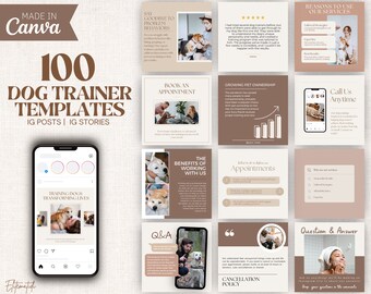 Editable Dog Training Business Template, Dog Training Instagram Post ...