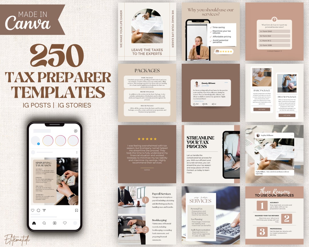 Tax Preparer, Tax Marketing, Tax Service Flyer, Tax Preparation ...