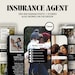 Insurance Agent Instagram Template, Editable Social Media Posts for ...