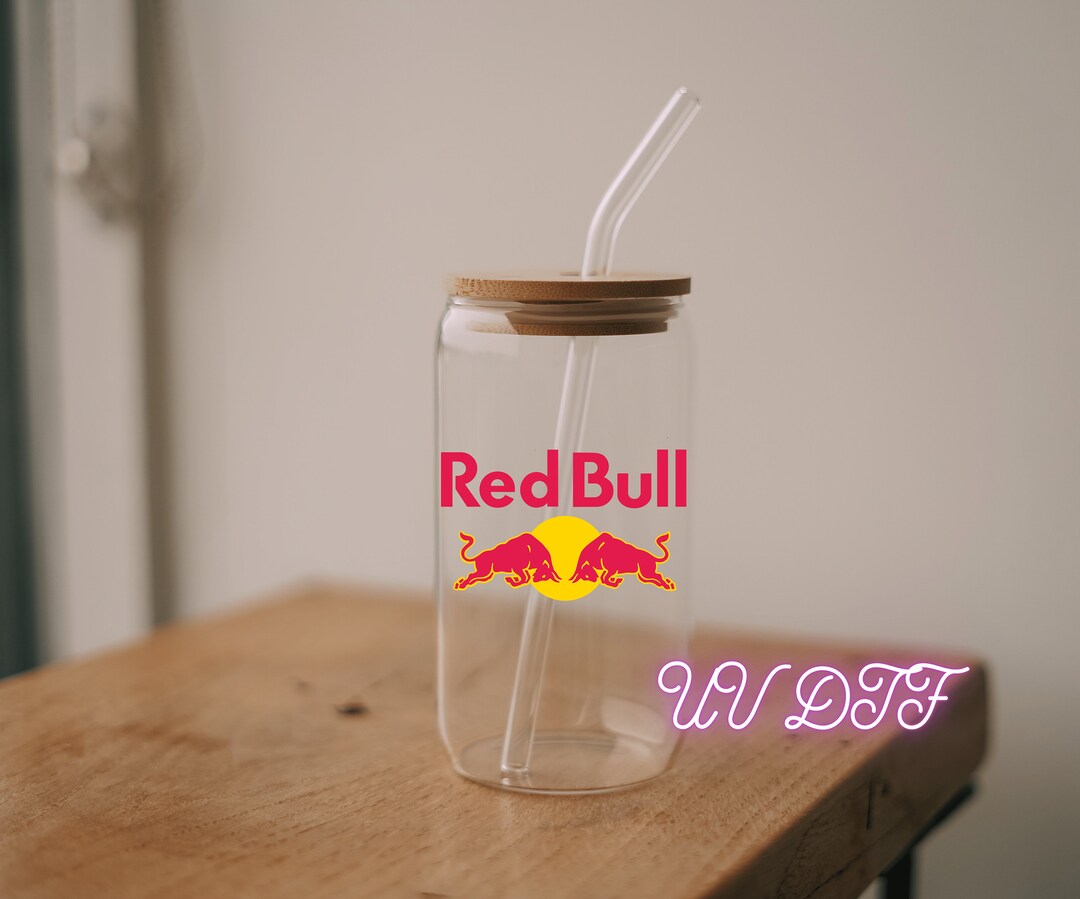 Red Bull Decal UV DTF Ready to Apply Red Bull Gives You Wings - Etsy