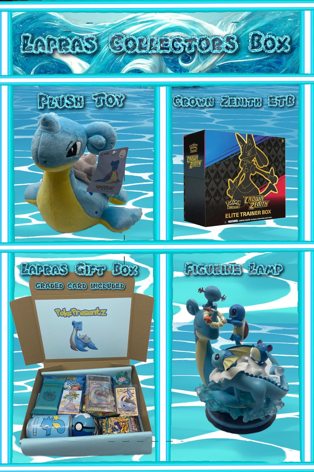 Lapras Ultimate Collector Bundle Pokemon - Etsy