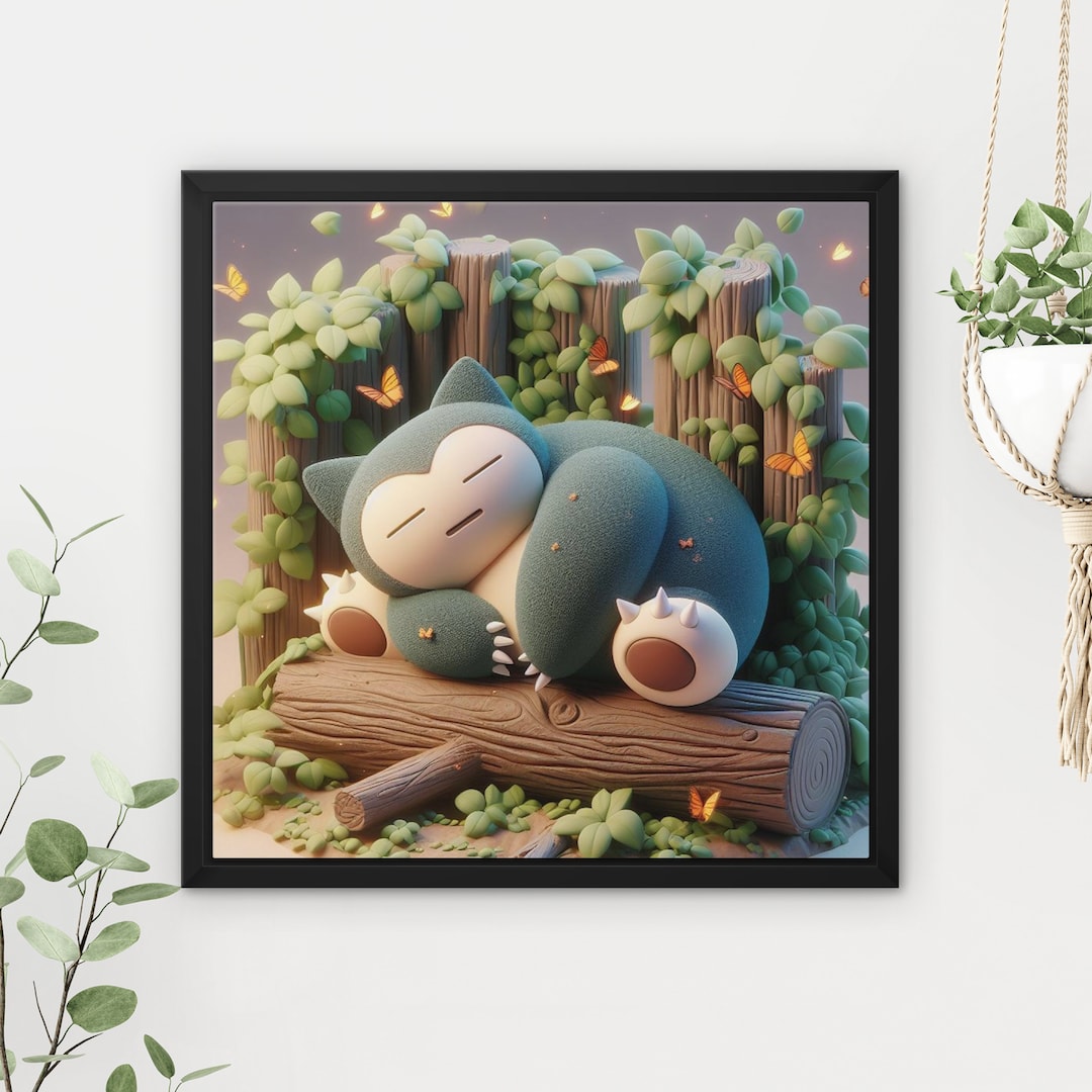 Snorlax Digital Art File for Printing Canvas - Etsy Canada
