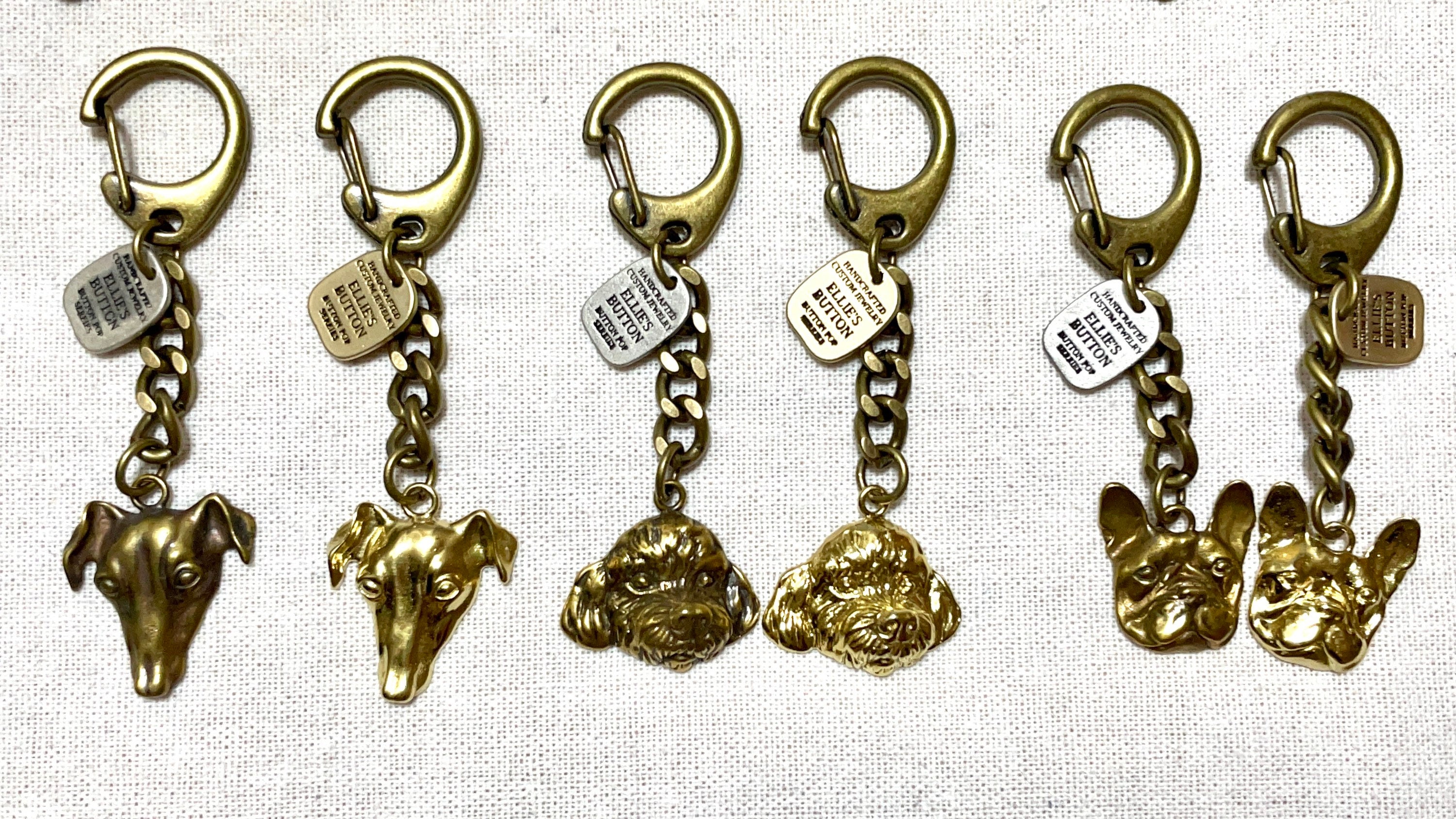 Brass Dog Key Chain/ Dog Owner Key Chain, Dog Breed Key Chain / Gift ...