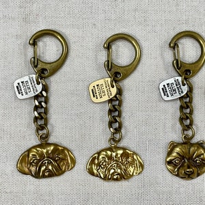 Brass Dog Key Chain/ Dog Owner Key Chain, Dog Breed Key Chain / Gift ...