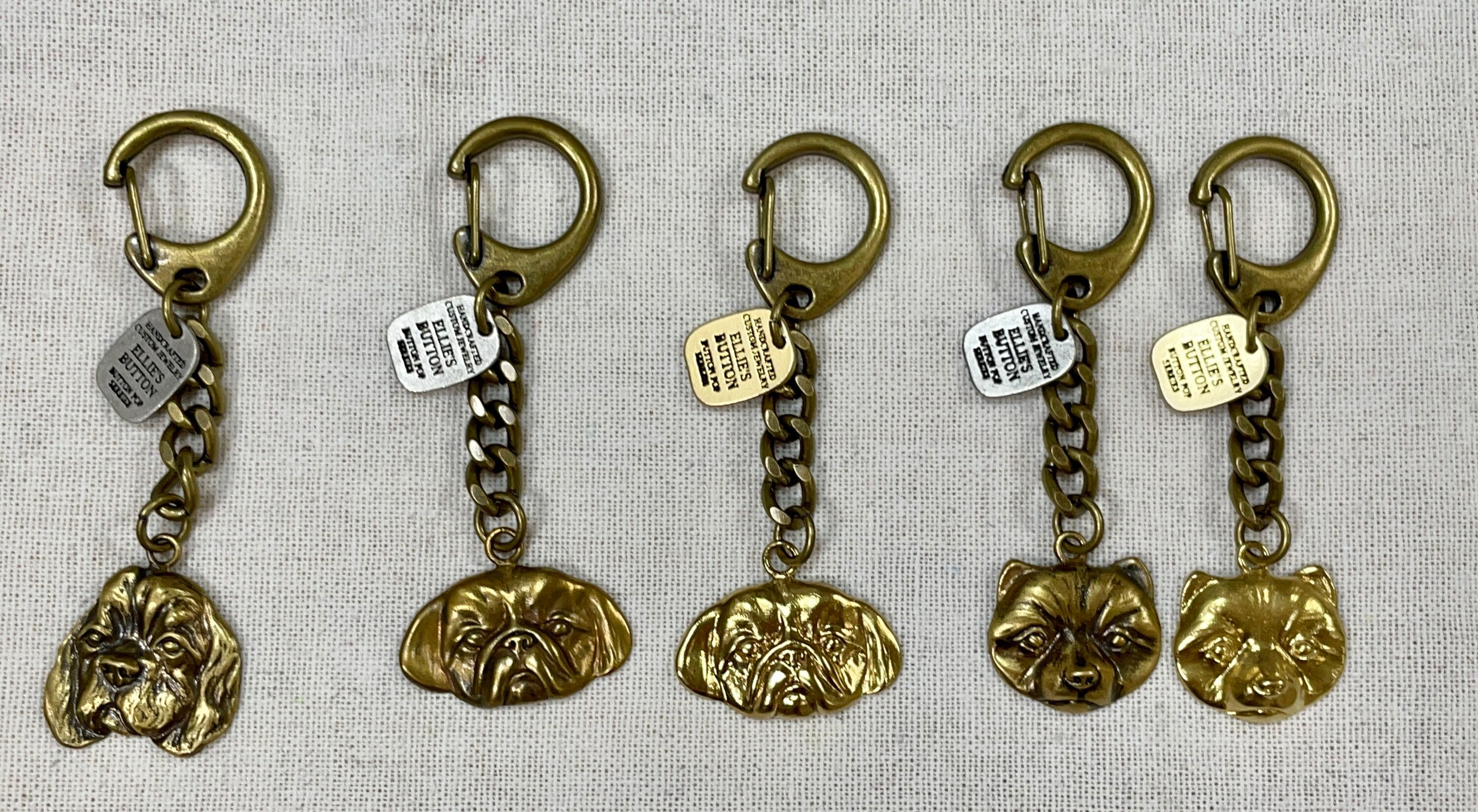 Brass Dog Key Chain/ Dog Owner Key Chain, Dog Breed Key Chain / Gift ...