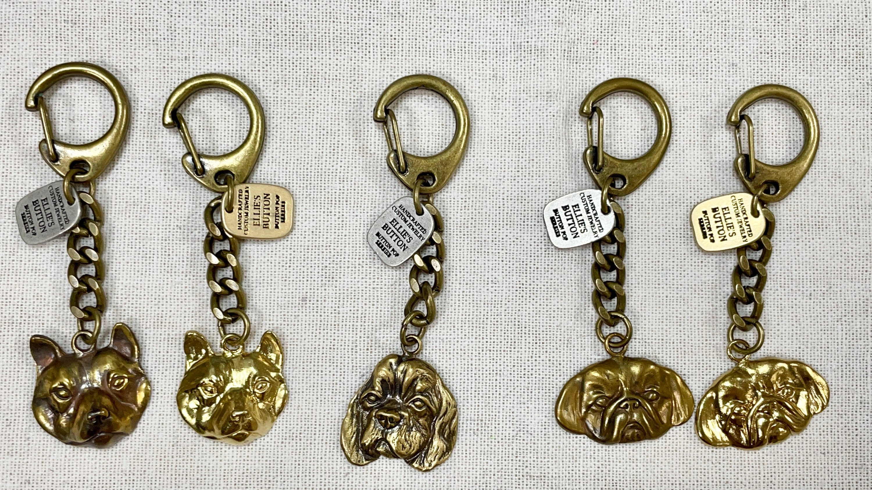 Brass Dog Key Chain/ Dog Owner Key Chain, Dog Breed Key Chain / Gift ...