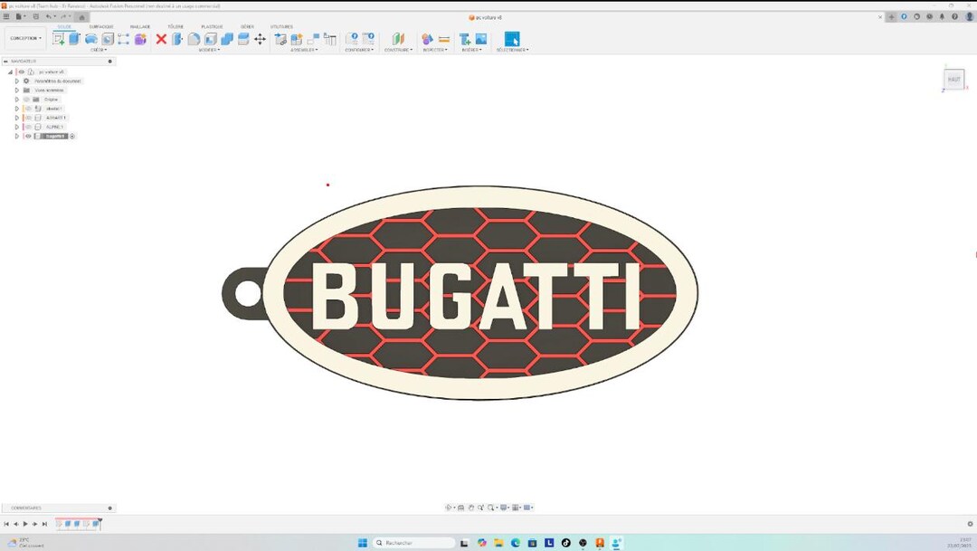 Bugatti Logo – 3D Printable Keychain (STL + 3MF Files) - Etsy
