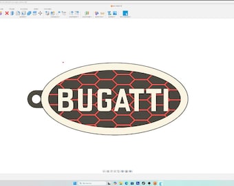 Bugatti Logo – 3D Printable Keychain (STL + 3MF Files) - Etsy