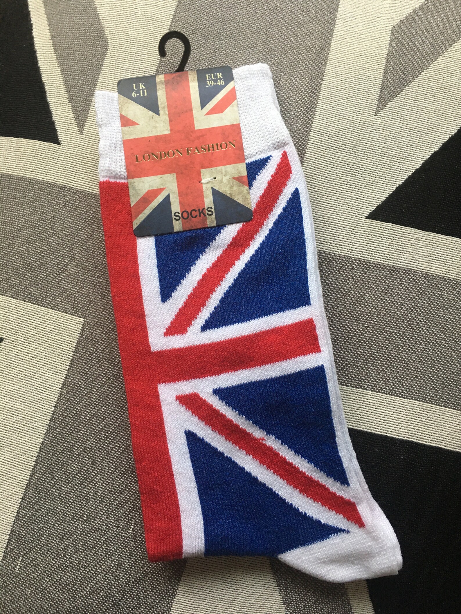 Union Jack Socks and Trainers , They Come in 3 Colour Ways WHITE, BLUE ...