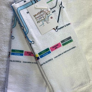 Tube Map Tea Towel / 2 Pieces - Etsy