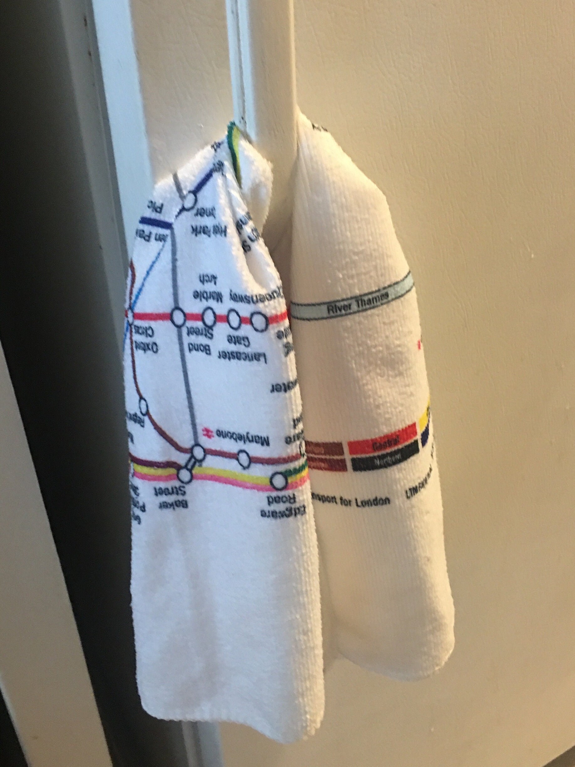 Tube Map Tea Towel / 2 Pieces - Etsy