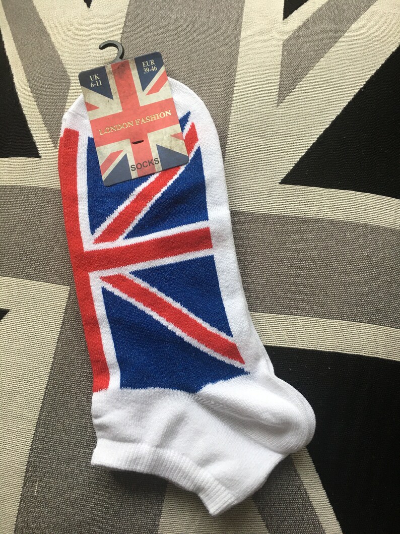 Union Jack Socks and Trainers , They Come in 3 Colour Ways WHITE, BLUE ...