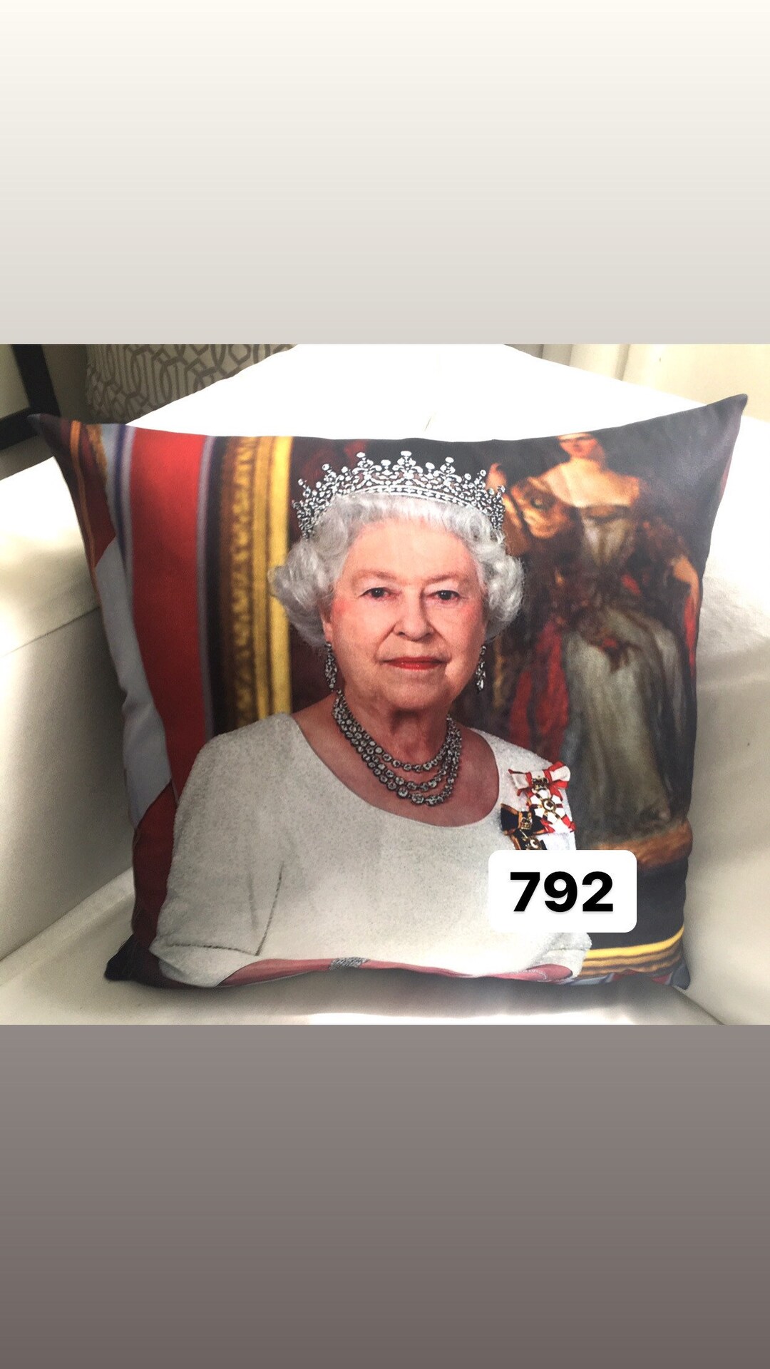 Queen Elizabeth Pillow - Etsy