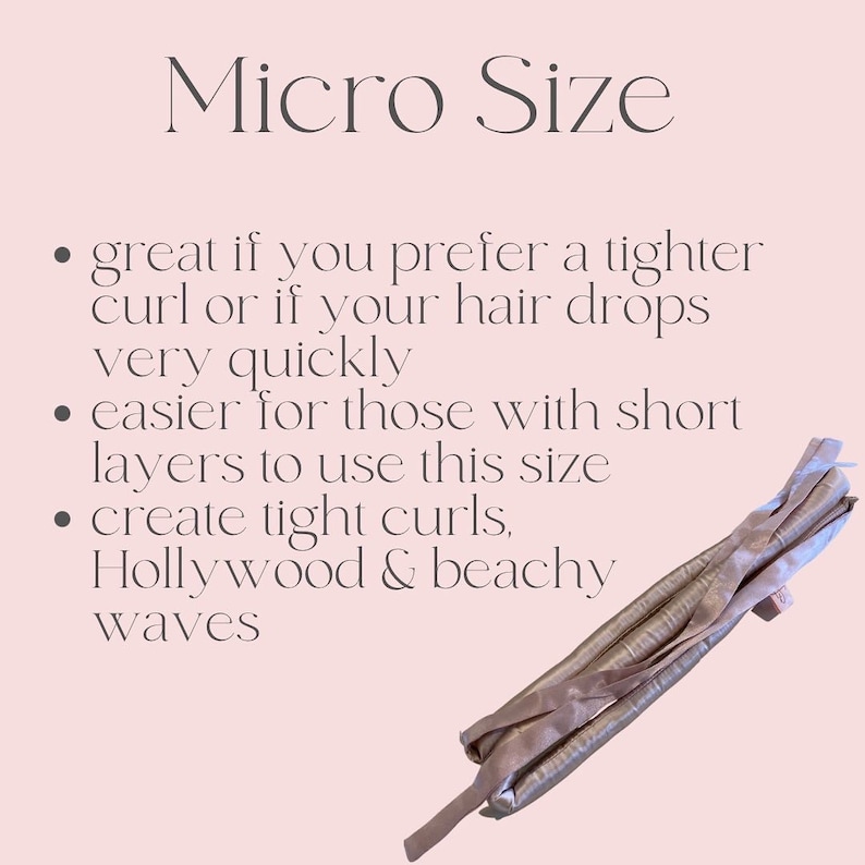 MICRO Heatless Curl Kit Rose Gold | Tight Heatless Curls | Heatless ...
