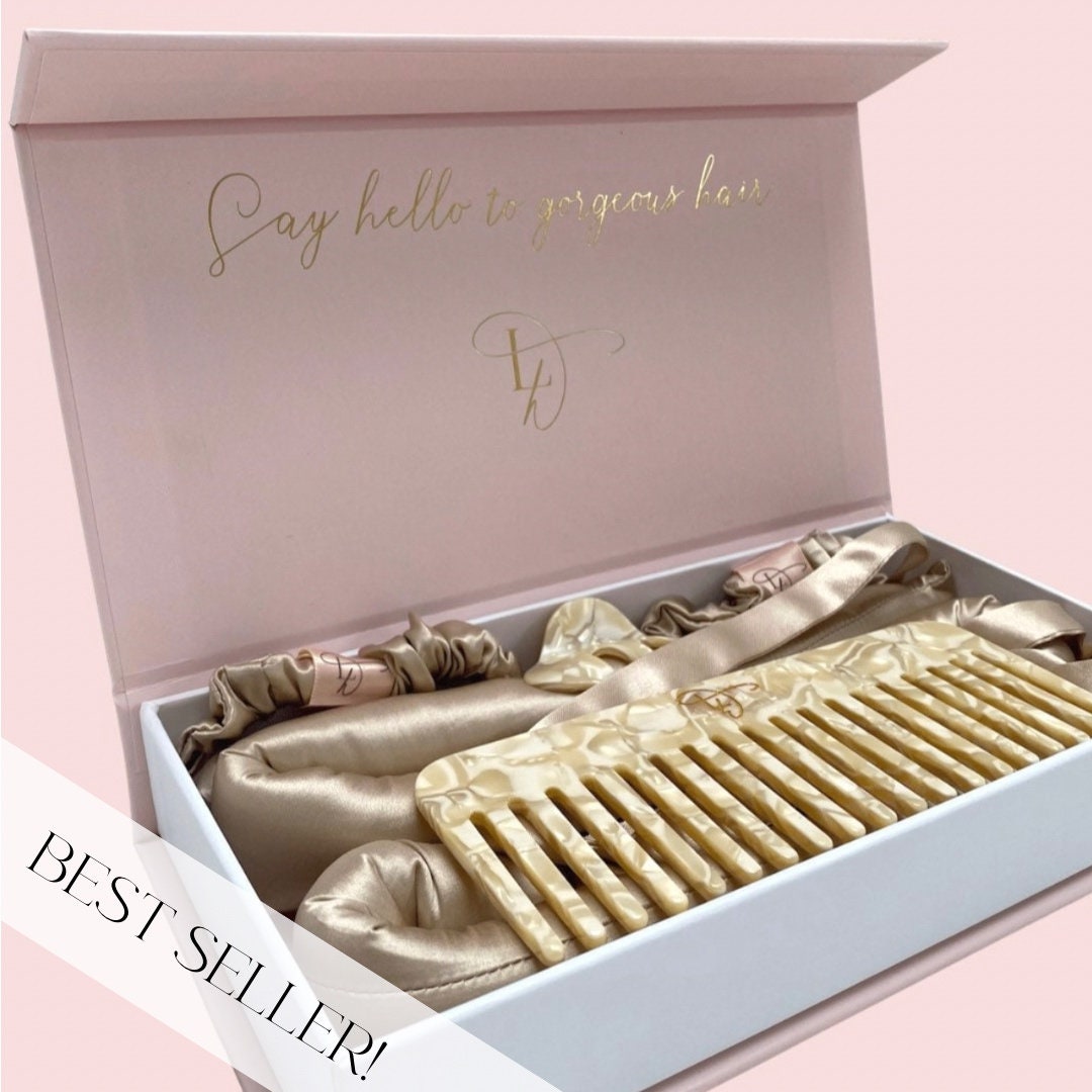 Heatless Curl Kit ORIGINAL Size Longer Hair Heatless Curl Ribbon Silk ...