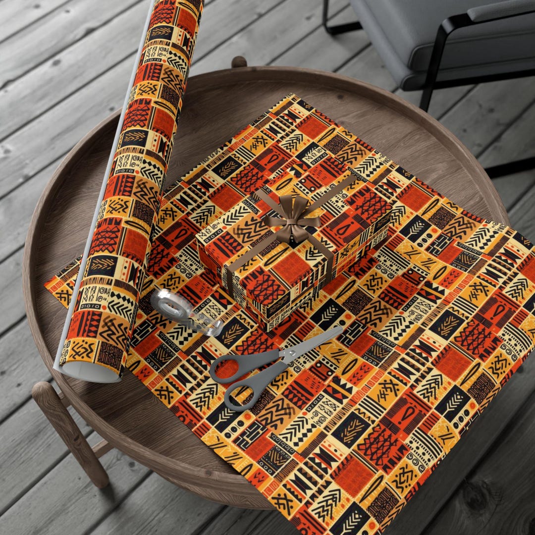 Gift Wrap Papers African Print, Wrapping Paper, Tribal - Etsy