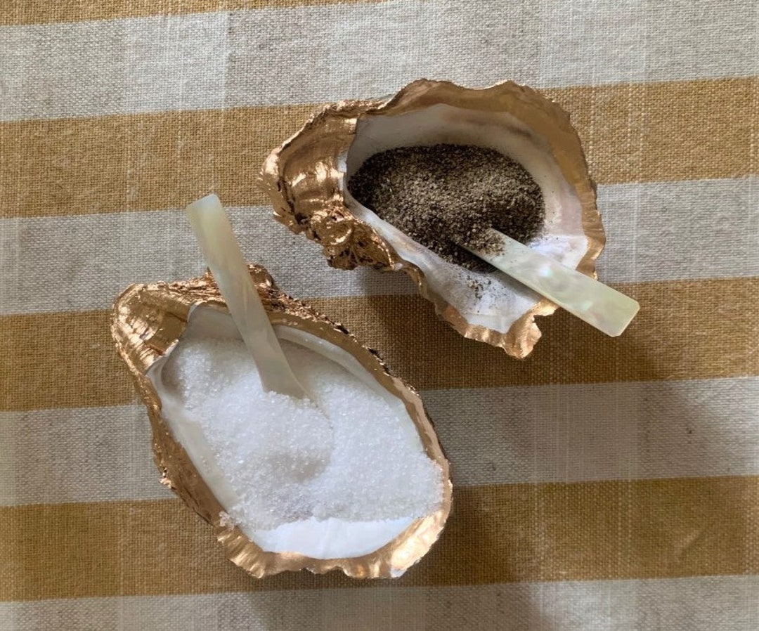 Seishell Salt and Pepper Cellars - Etsy