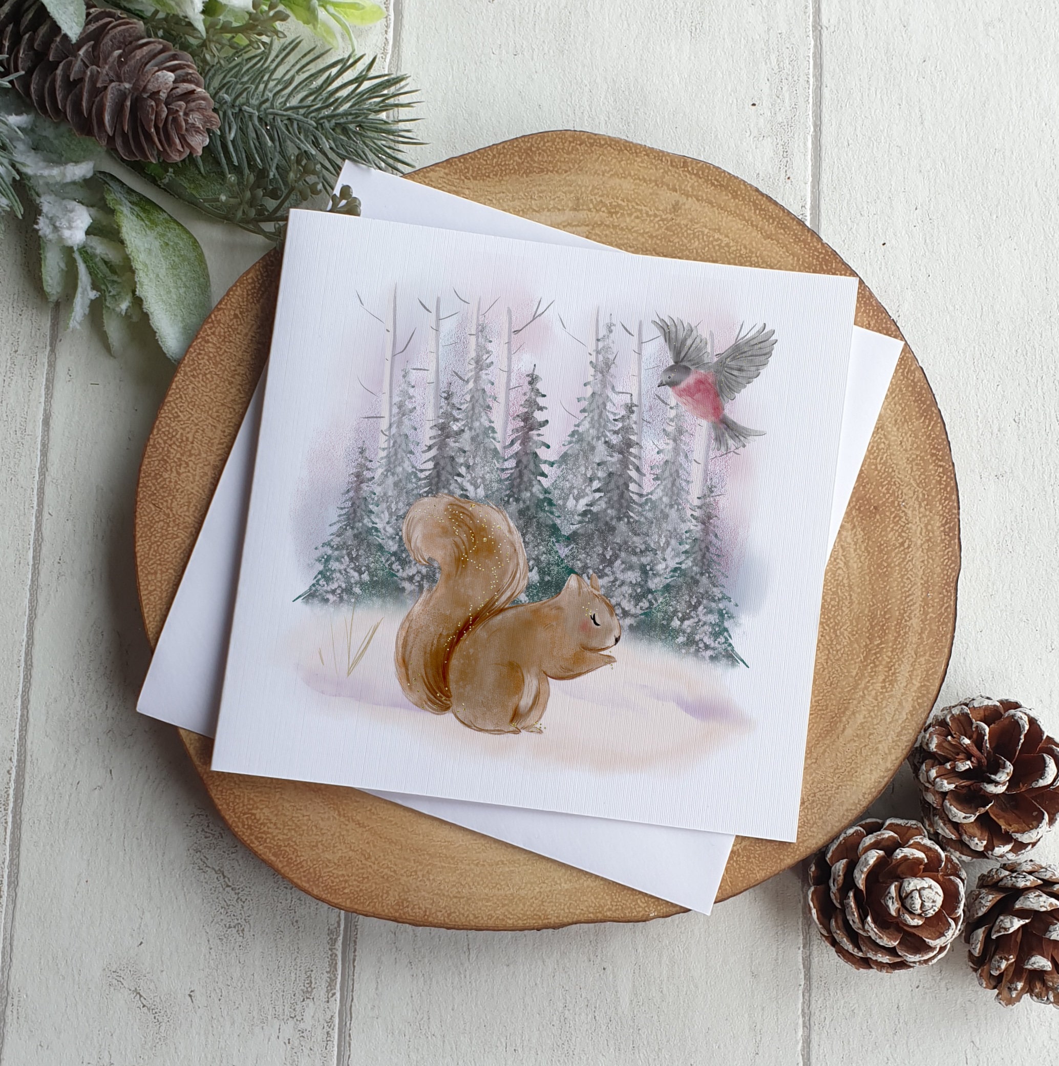 Nature Christmas Cards Pack of 4 British Wildlife Christmas - Etsy