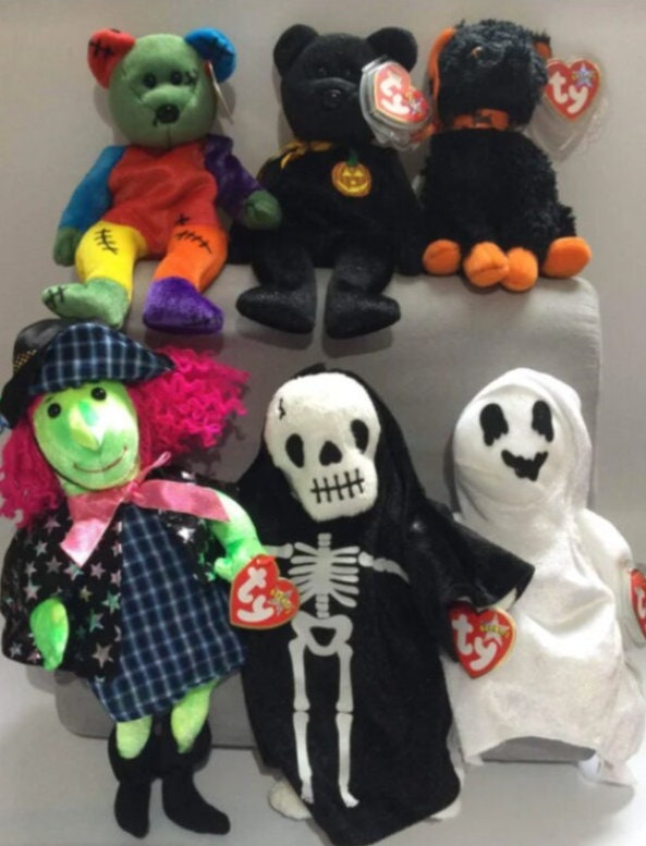 TY Beanie Babies Baby Shivers the Ghost Bear Vintage Retired - Etsy
