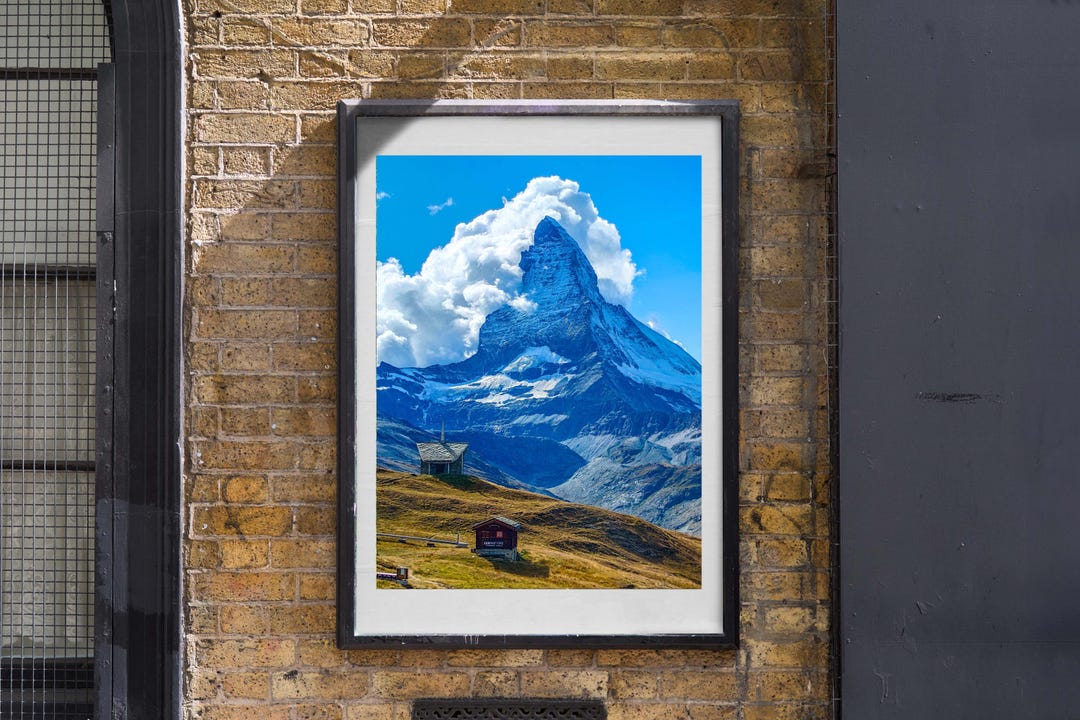Switzerland Photo Print Matterhorn Mountain Swiss Alps | Mountains ...