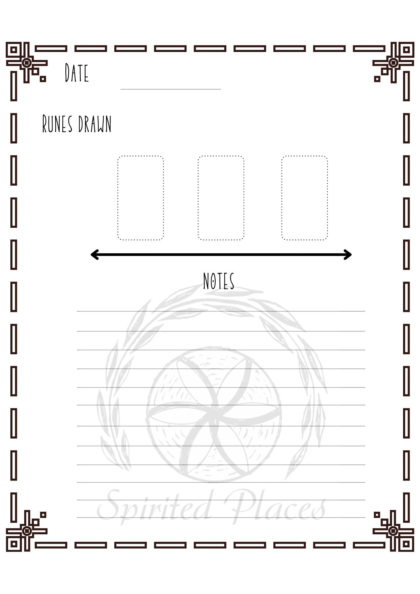 Printable Rune Journal: Journey Through the Elder Futhark - Etsy