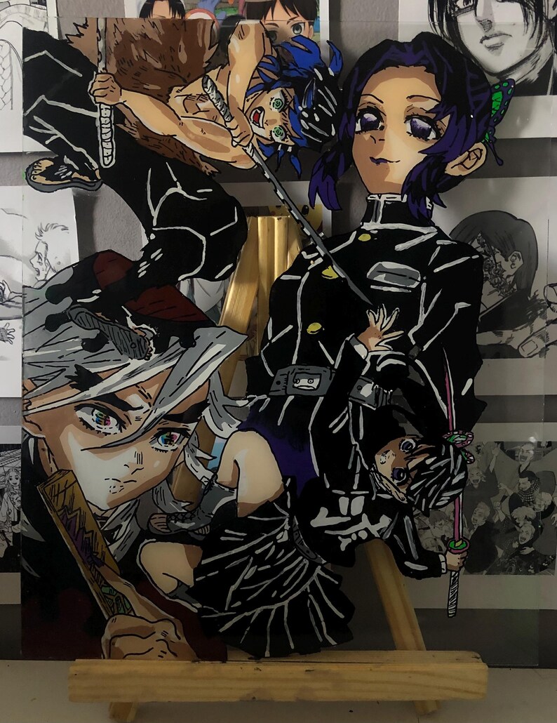 Custom Personalized Anime Manga Glass Paintings / Art - Etsy