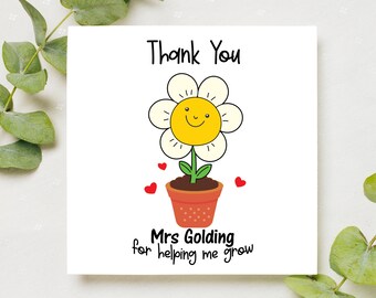 Thank You Teacher Card Sunshine - Etsy