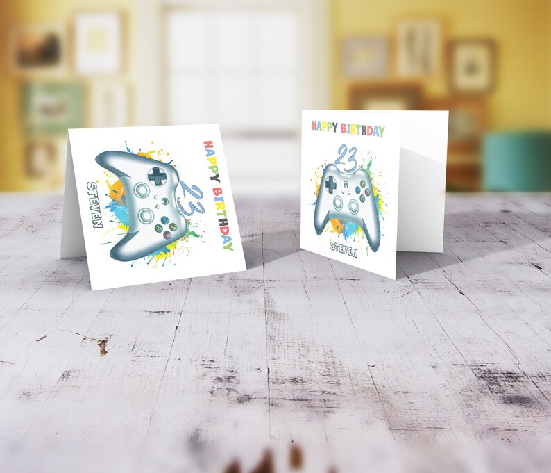 Xbox Controller Gaming Birthday Card for Son, Nephew, Grandson, Friend ...