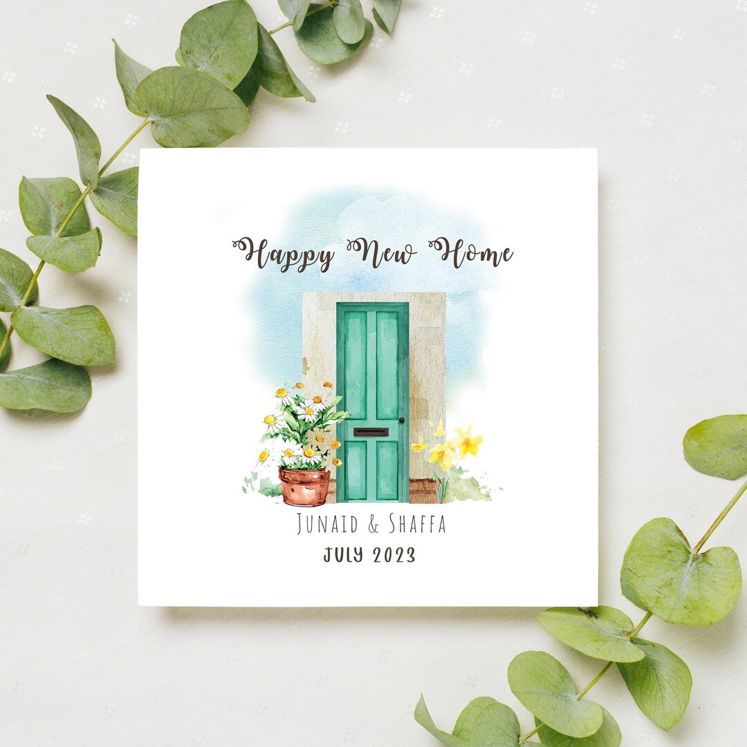 Personalised New Home Card, Happy New Home Card, Home Sweet Home Card ...