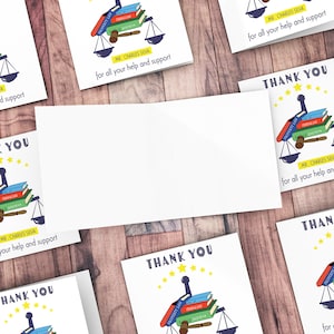 Personalised Lawyer Thank You Card: Legal Representative Appreciation ...