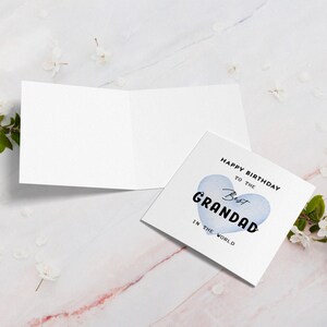 Grandad Birthday Card, Personalised Grandad Gift, Best Grandad Card ...