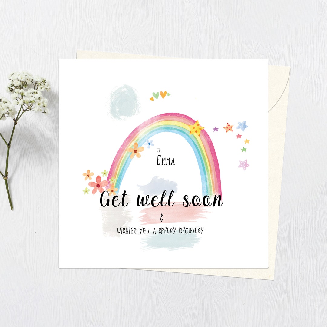 Speedy Recovery After Your Operation, Get Well Soon Handmade Card - Get ...