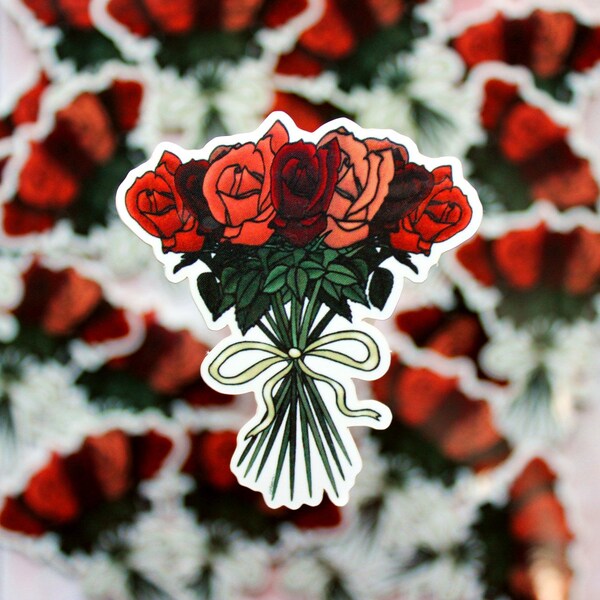 Red Rose Bouquet - Etsy