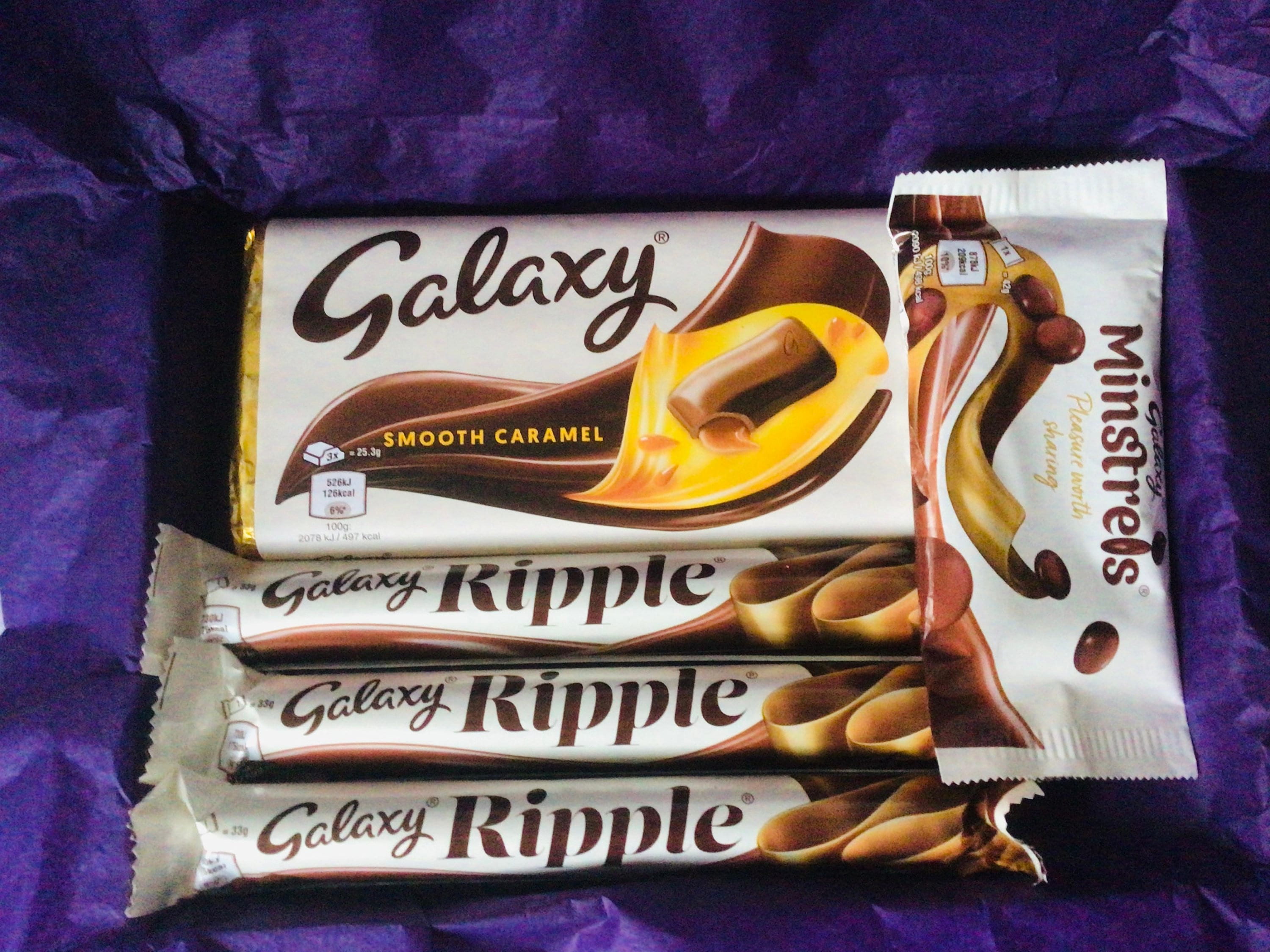 GALAXY CHOCOLATE Box Assorted box of galaxy chocolate bars | Etsy