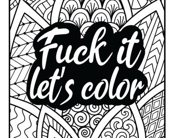 Adult Coloring Humor - Etsy