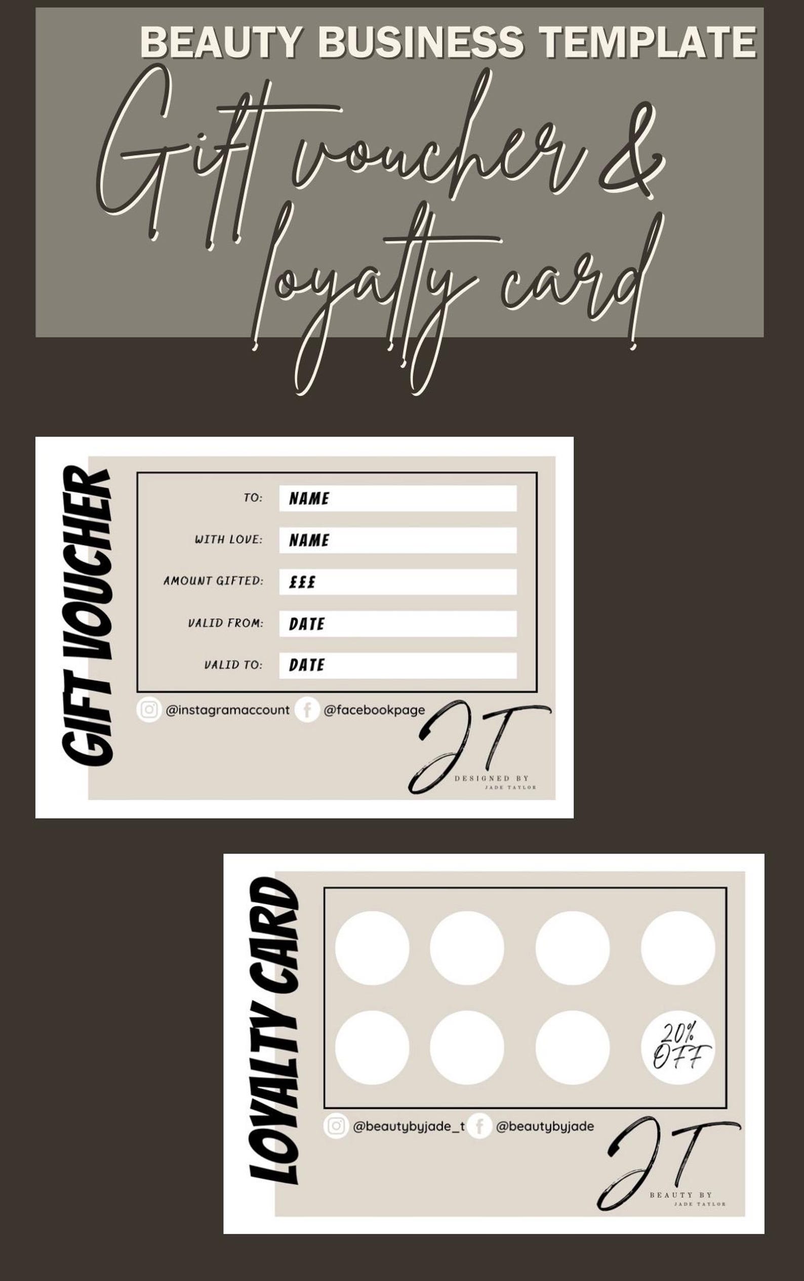 Gift Voucher and Loyalty Card - Etsy