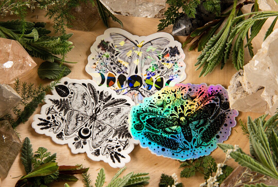 Moth Lover Sticker Pack - Etsy